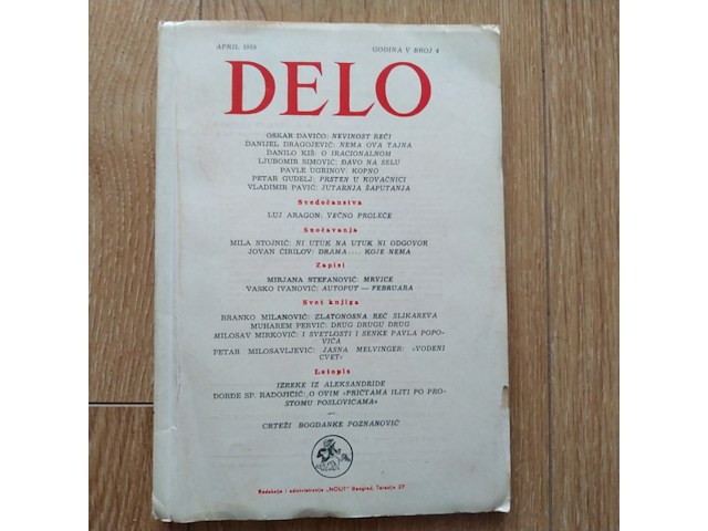 DELO april 1959 broj 4