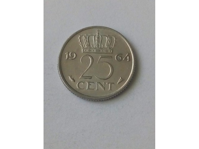 25 Cent 1964.g - Holandija -  LEPA -