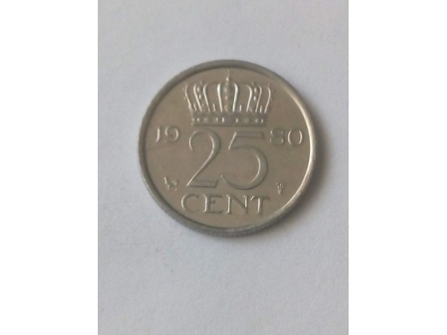 25 Cent 1980.g - Holandija - LEPA -