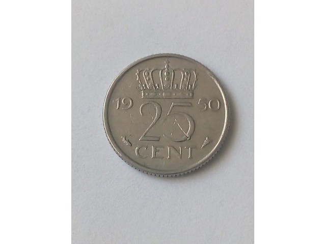 25 Cent 1950.g - Holandija -