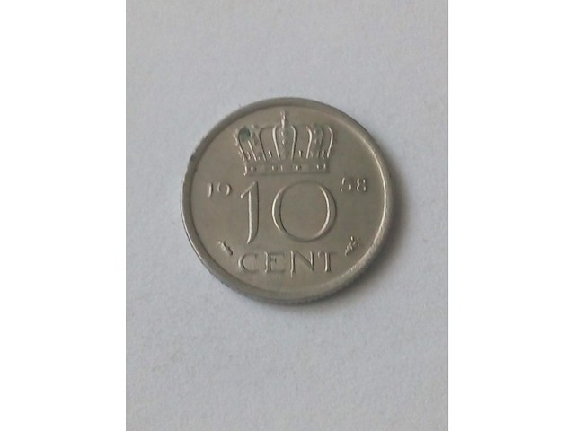 10 Cent 1958.g - Holandija -