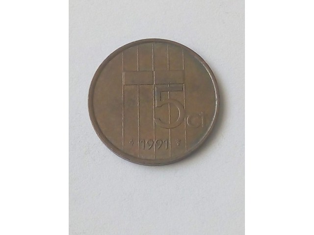 5 Cent 1991.g - Holandija -