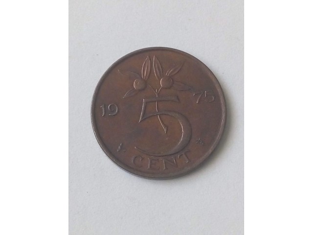 5 Cent 1975.g - Holandija - Lepa Patina -