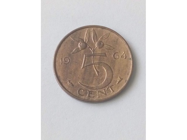 5 Cent 1964.g - Holandija -