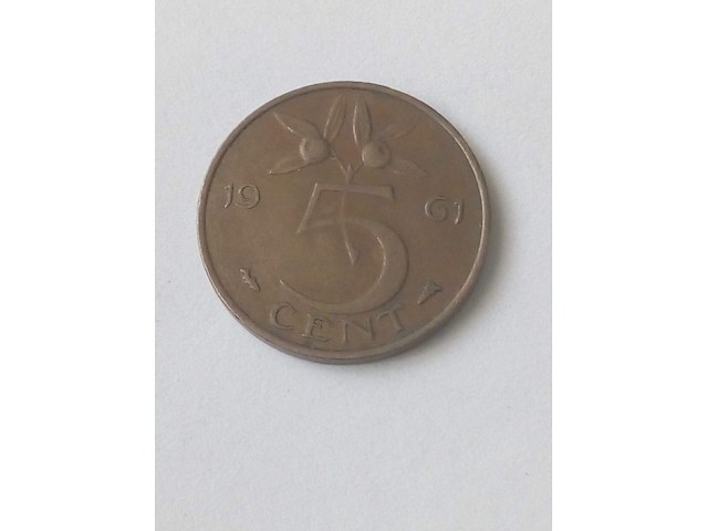 5 Cent 1961.g - Holandija -