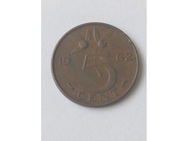 5 Cent 1962.g - Holandija -