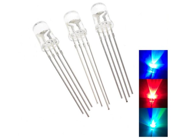 RGB LED dioda 5mm Common Cathod