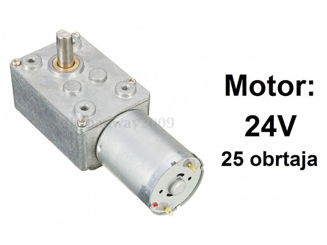 Elektromotor sa reduktorom - 24V - 25RPM