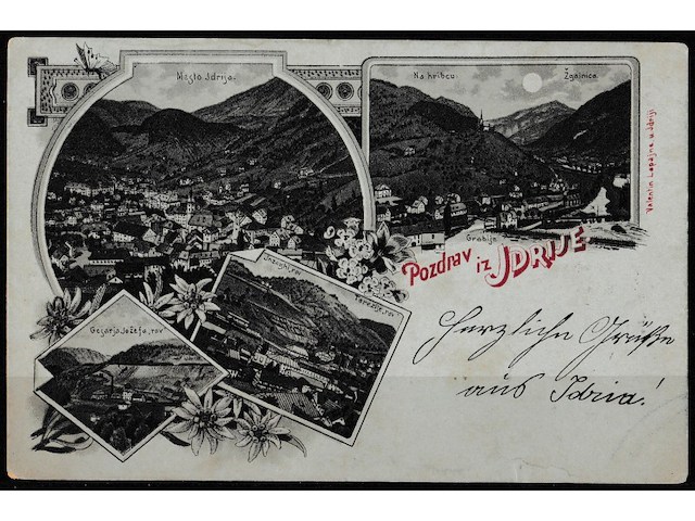 Slovenija - Idrija / Litografija / 1899