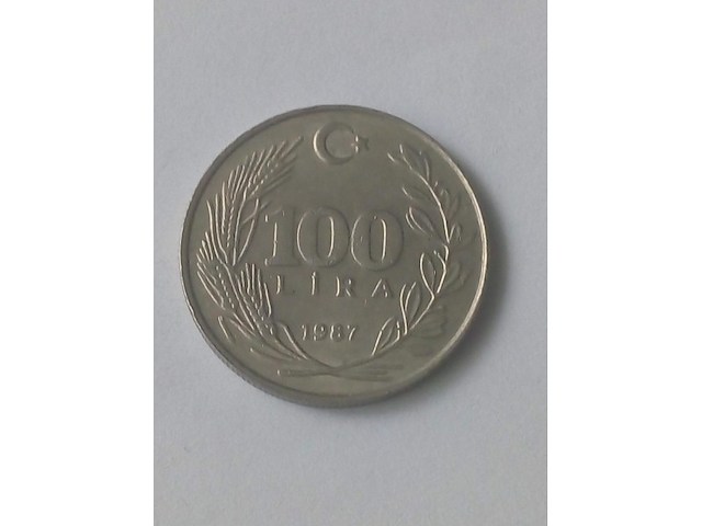 100 Lira 1987.g - Turska -