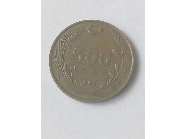 500 Lira 1989.g - Turska -