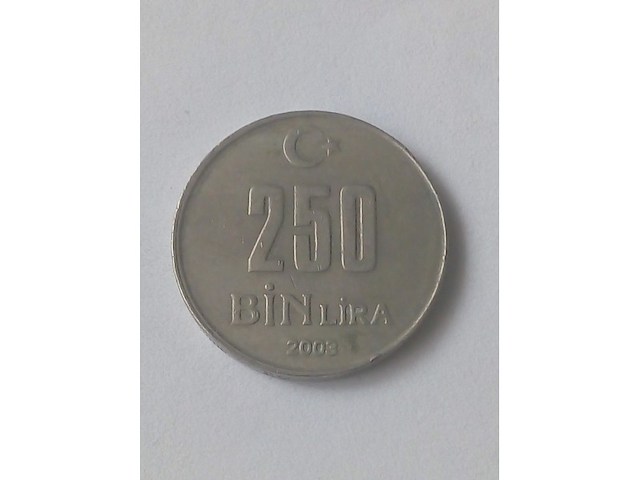 250 Bin Lira 2003.g - Turska -