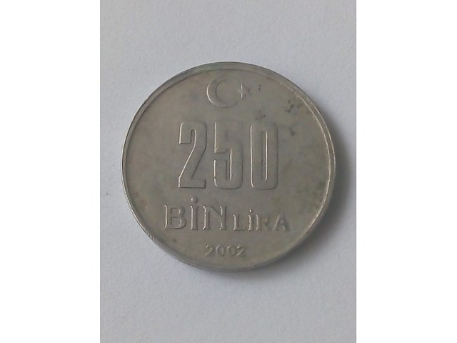 250 Bin Lira 2002.g - Turska -