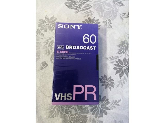 SONY PROFI VHS BROADCAST E-60PR U FOLIJI NOVA