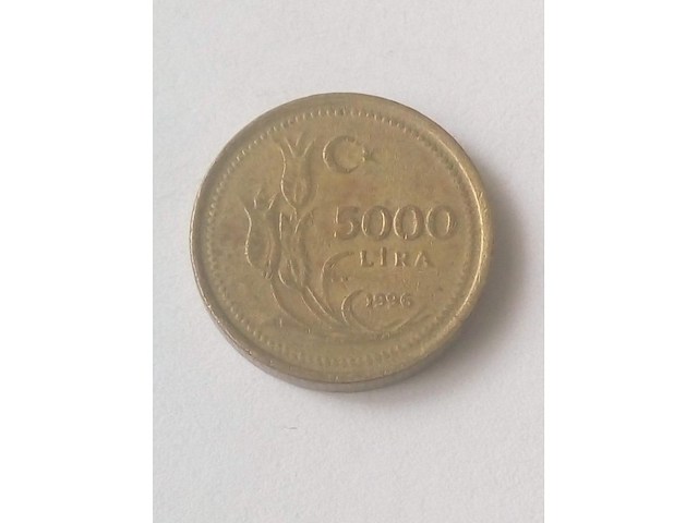 5000 Lira 1996.g - Turska -