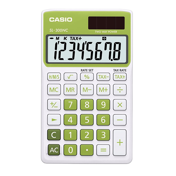 Kalkulator džepni SL 300NC zeleni Casio CasSL300NCZ