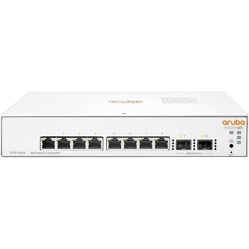 HP Aruba Instant On 1930 desktop Gigabit Smart switch, 8x RJ-45, 2x SFP | JL680A