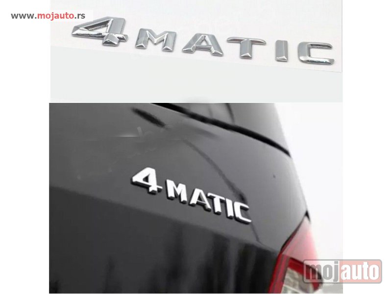 4 matic metalni znak samolepljiv