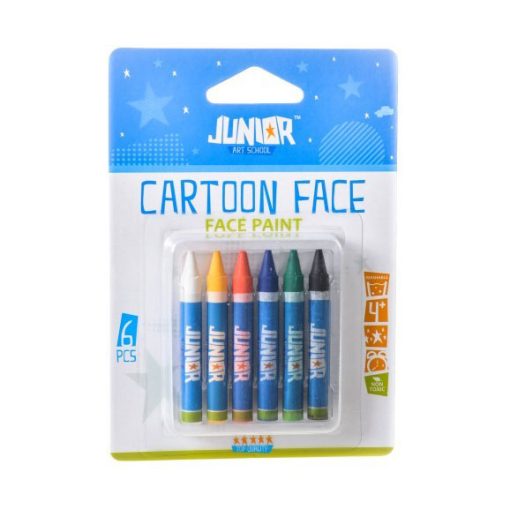 Boje za lice CARTOON FACE, blister, 1/6, JUNIOR