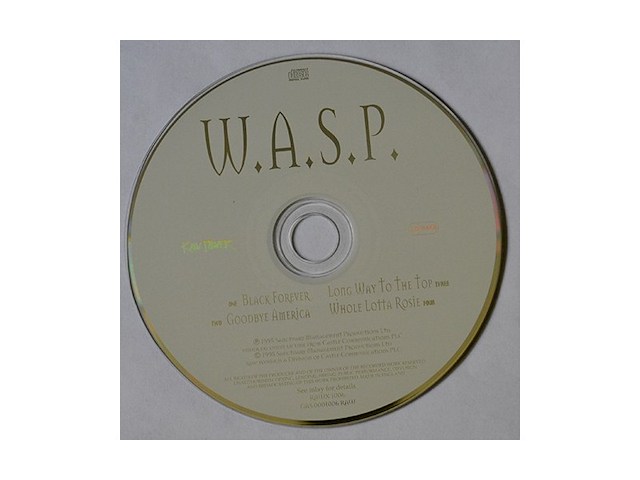 W.A.S.P. ‎– Black Forever (samo CD)