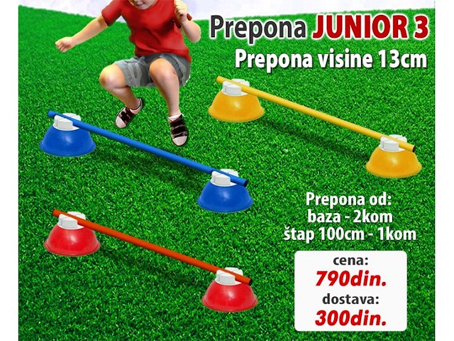 Prepone / prepona JUNIOR 3 (širina 100cm) visina 13cm