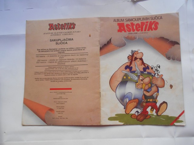 Asteriks album samolepljivih sličica  marketprint  30%