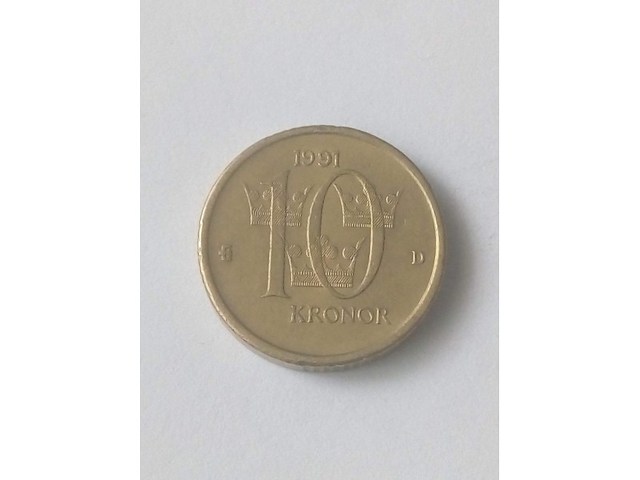 10 Kruna 1991.g - Švedska -