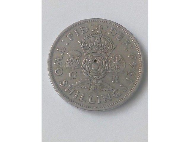 2 Shillings 1949.g - Engleska -