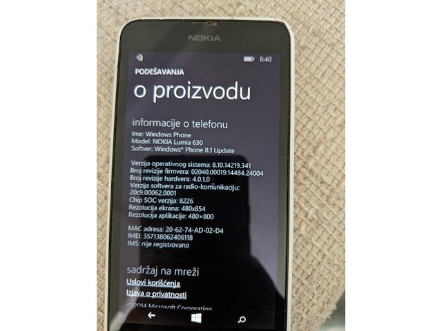 NOKIA Lumia 630