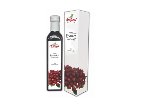 ARTFOOD MATIČNI SOK OD BRUSNICE 0.5L