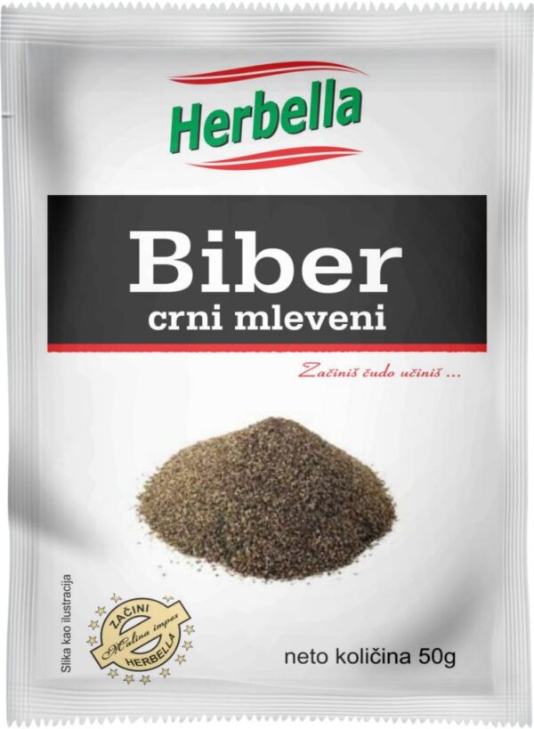 BIBER CRNI MLEVENI MALINA 50g, 10/1