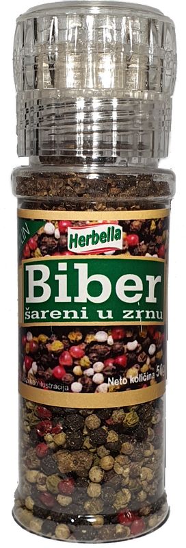 BIBER ŠARENI U FLAŠICI 50g