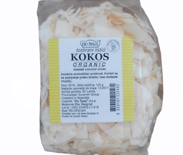 BIO KOKOS LISTIĆI 100g