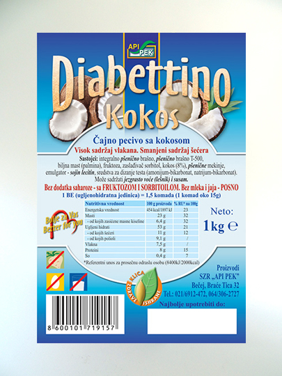 DIABETTINO KOKOS 1KG