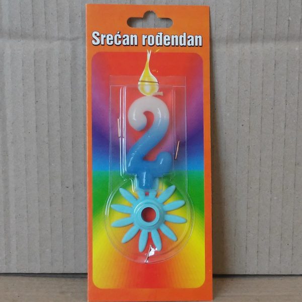 SVEĆICA ROĐENDANSKA 2 PLAVA