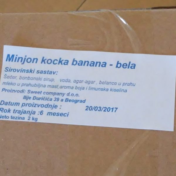 SWC MINJON KOCKA BANANA BELA 2/1