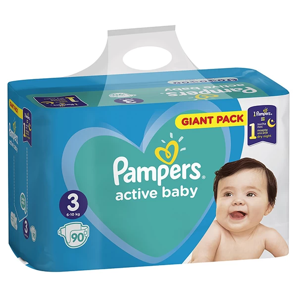 Pampers pelene Active baby GP 3 midi, 90/1