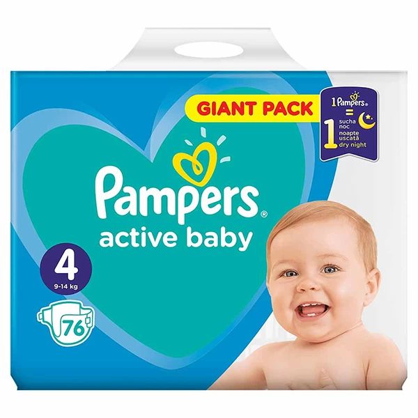 Pampers pelene Active baby GP 4, 76/1