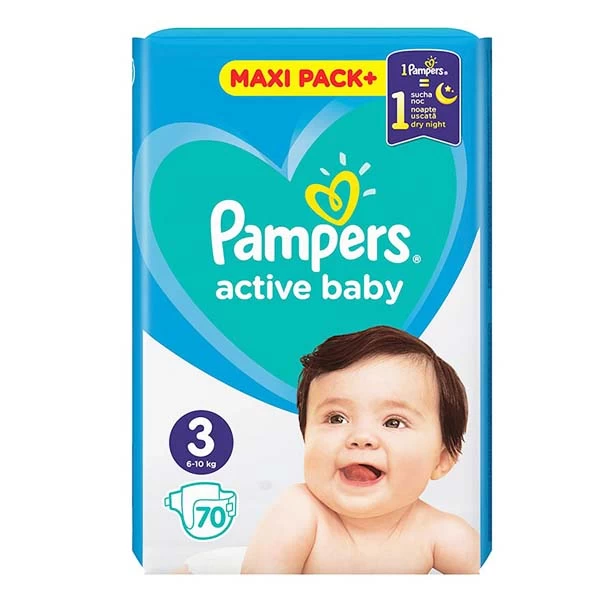 Pampers pelene Active Baby 3 midi, 70/1