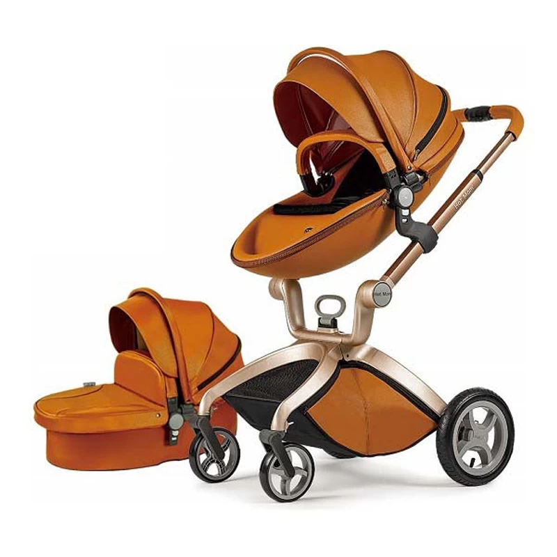 Hot Mom kolica Brown 2u1, 0m+