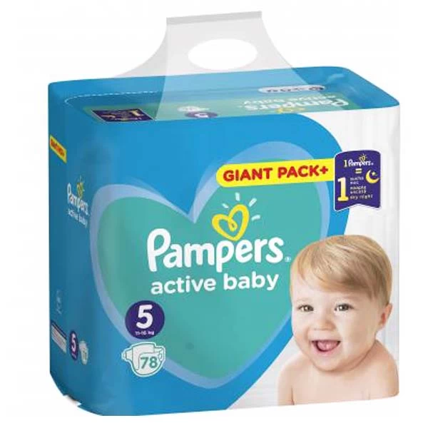Pampers pelene Active baby GPP 5 junior, 78/1