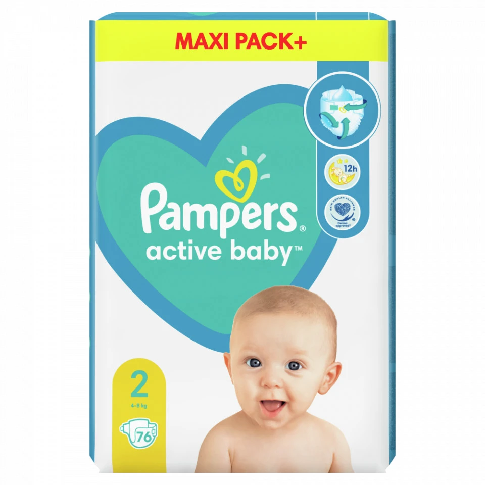 Pampers pelene Active baby JPM 2 mini, 76/1