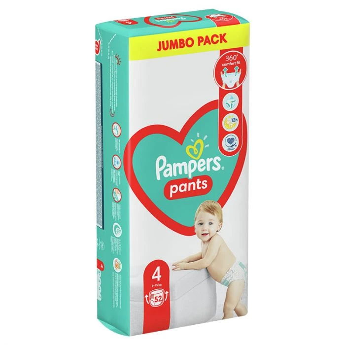 Pampers Pants pelene 4 Maxi, 9-15kg 52 kom