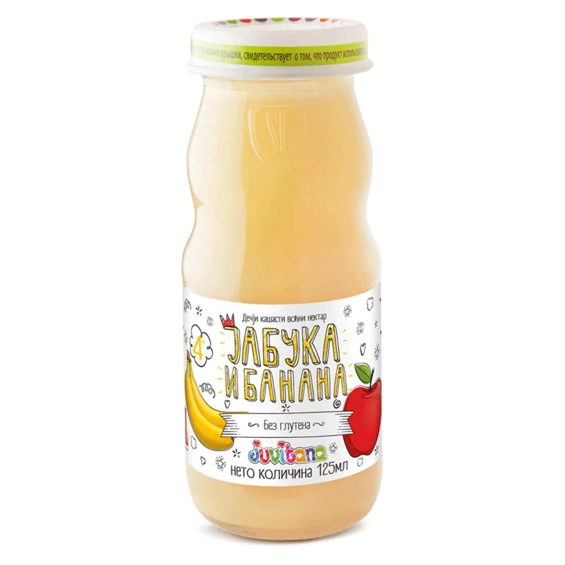 Juvitana sokić jabuka i banana 125ml, 4m+