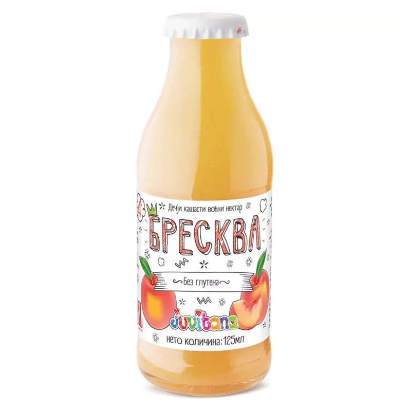 Juvitana sokić breskva 125ml, 4m+