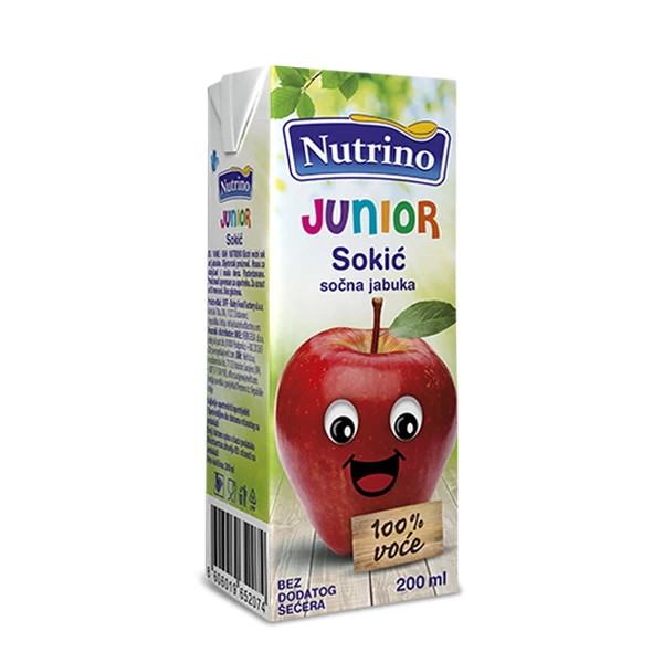 Nutrino junior sokić sočna jabuka 200ml