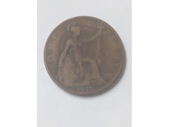 1 One Penny 1919.g - Engleska -