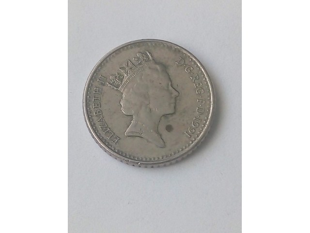 Five Pence 1991.g - Engleska -