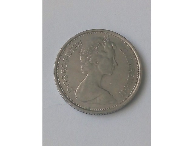 5 New Pence 1971.g - Engleska -