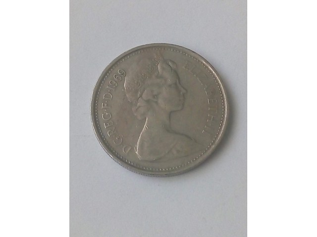 5 New Pence 1969.g - Engleska -